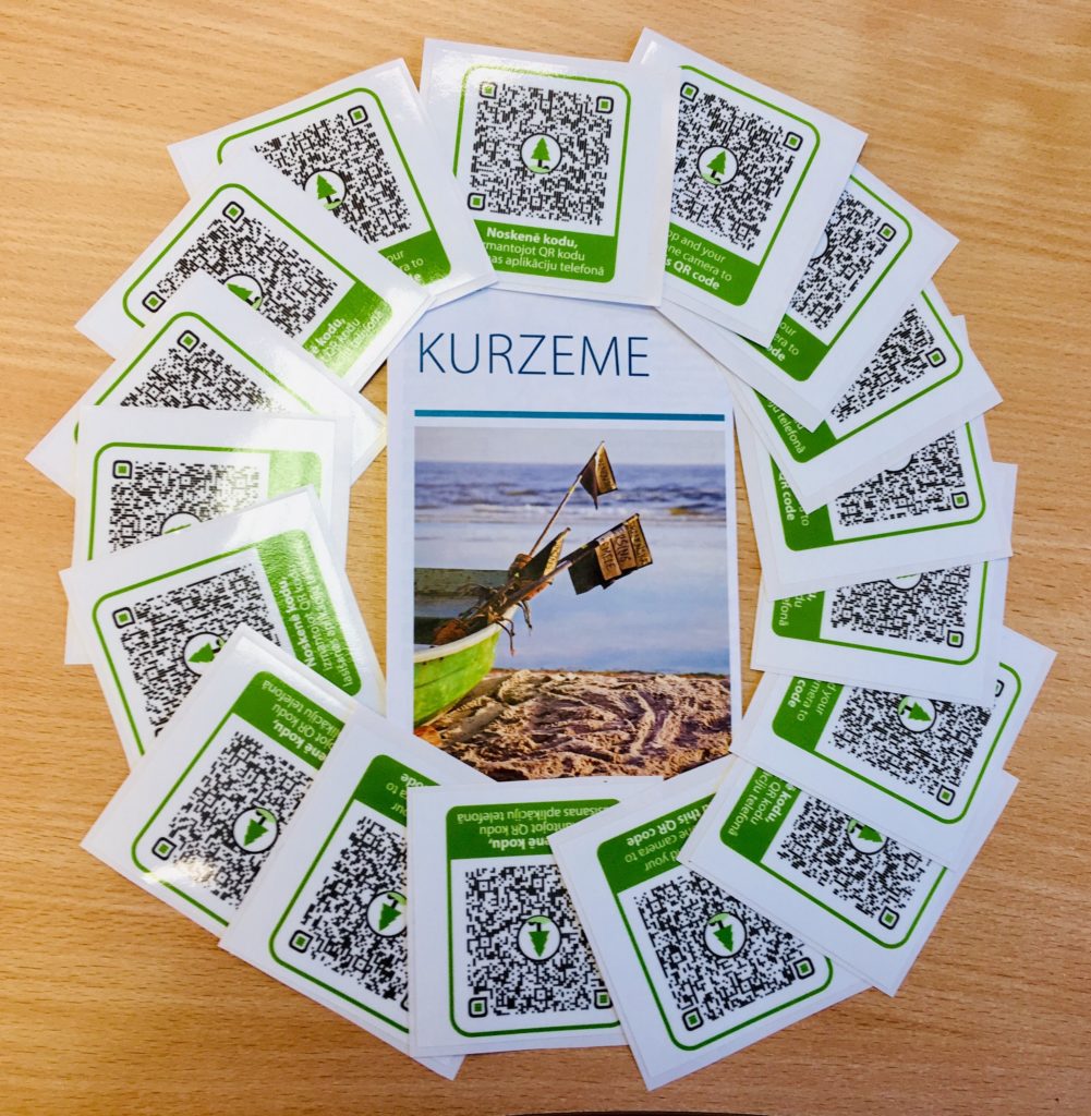 20 nature trails in Kurzeme have got QR codes with trail audio records ...